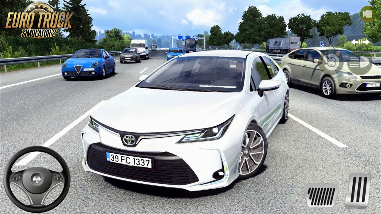 Toyota Corolla Car Driving #4 - Euro Truck Simulator 2 [Düsseldorf ...