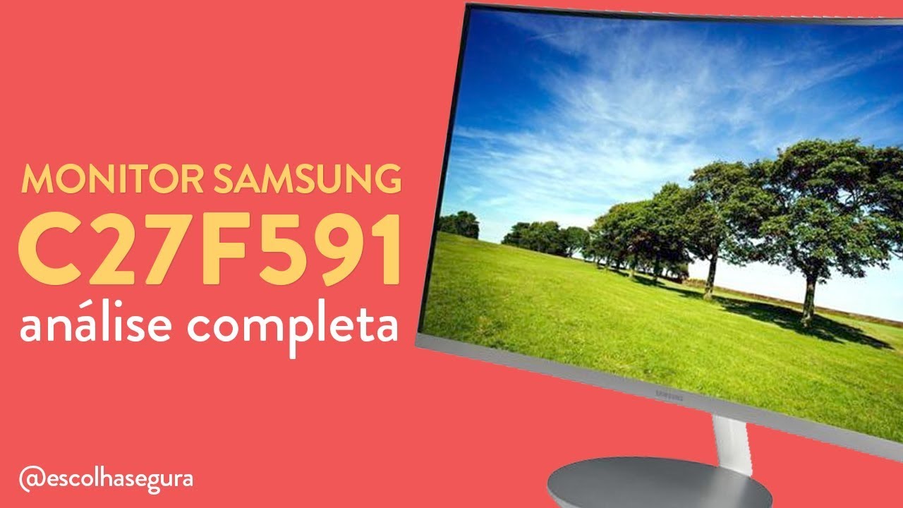 MONITOR CURVO vale a pena? | Samsung C27F591 - análise - YouTube