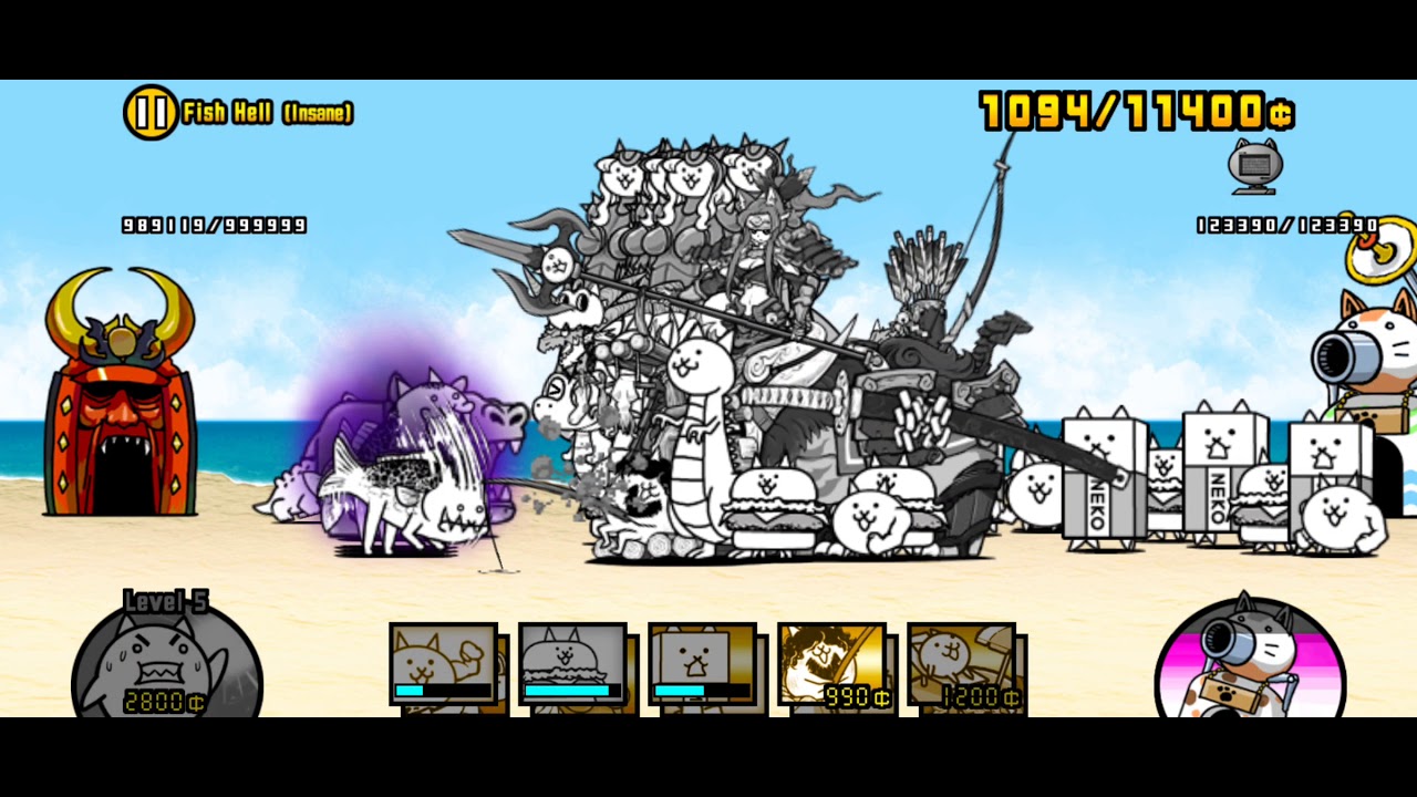 Battle Cats - Crazed Fish Cat - YouTube