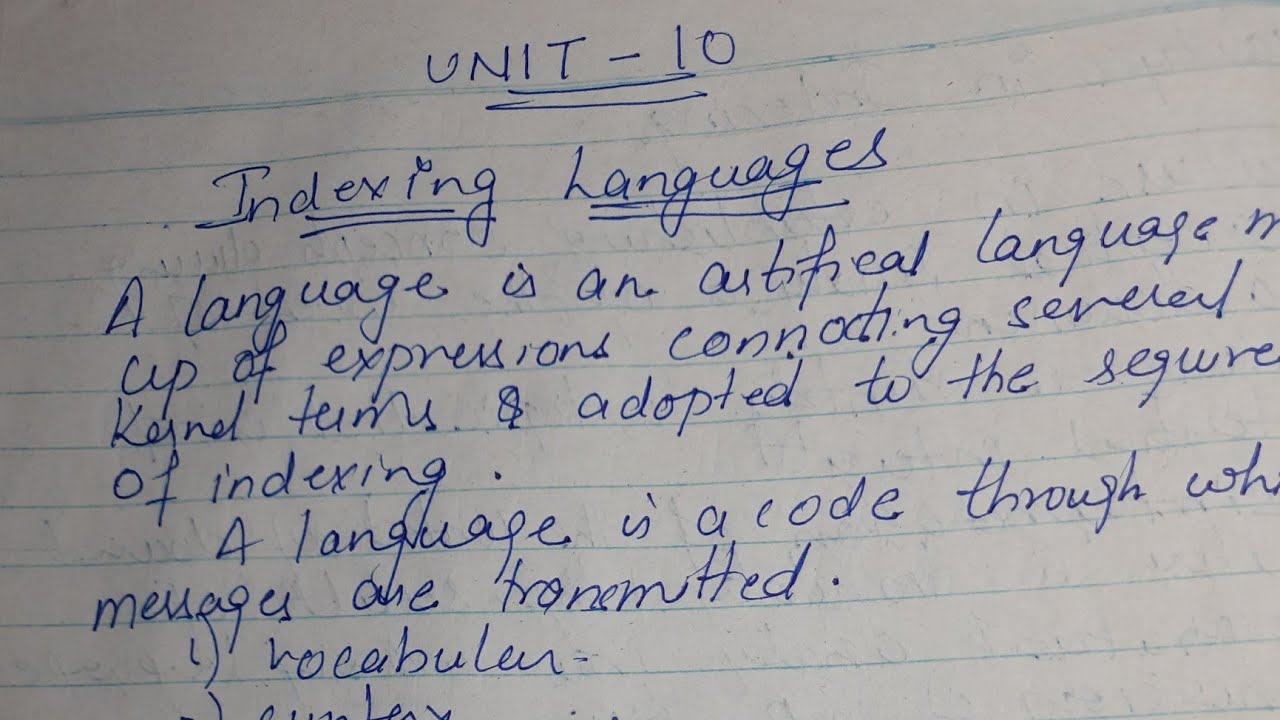BLI 223 NOTES || UNIT 10 || IGNOU BLIS NOTES .. - YouTube