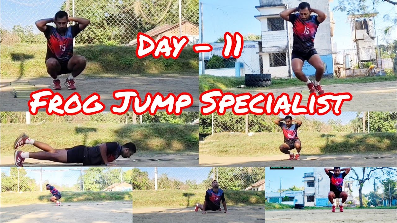Day - 11// This is the best frog jump video ever//morning Motivation # ...