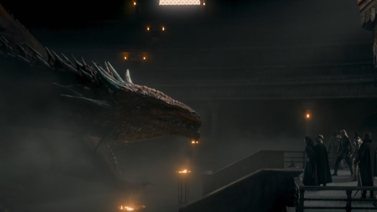 Princess Rhaenys Targaryen and Her Dragon Meleys disrupt the Crowning ...