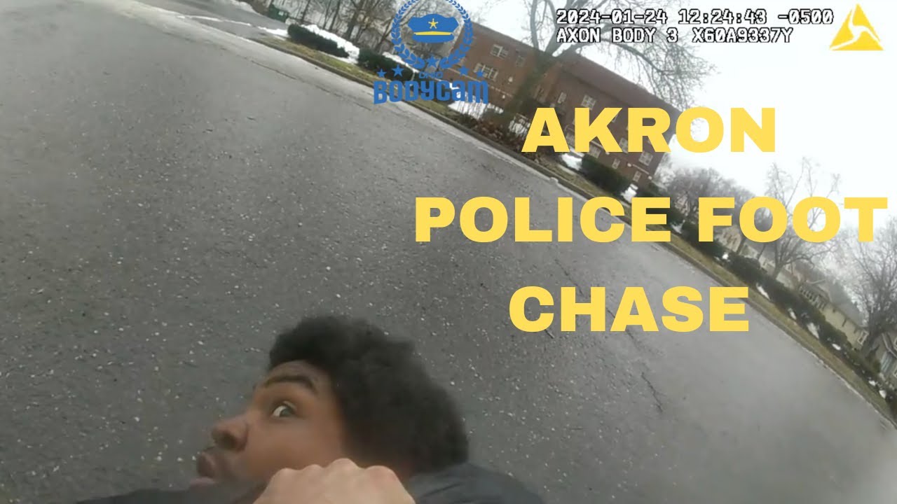 Epic Foot Chase Ends with Arrest in Akron - YouTube
