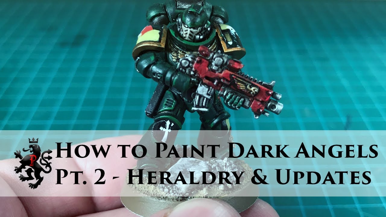 How to Paint Dark Angels Part 2 - Heraldry - Decals - Intercessor Space ...