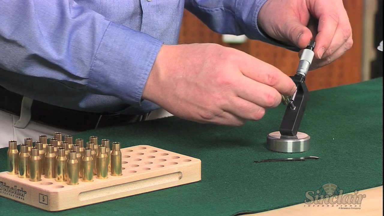 Sinclair/Starret Case Neck Micrometer - YouTube