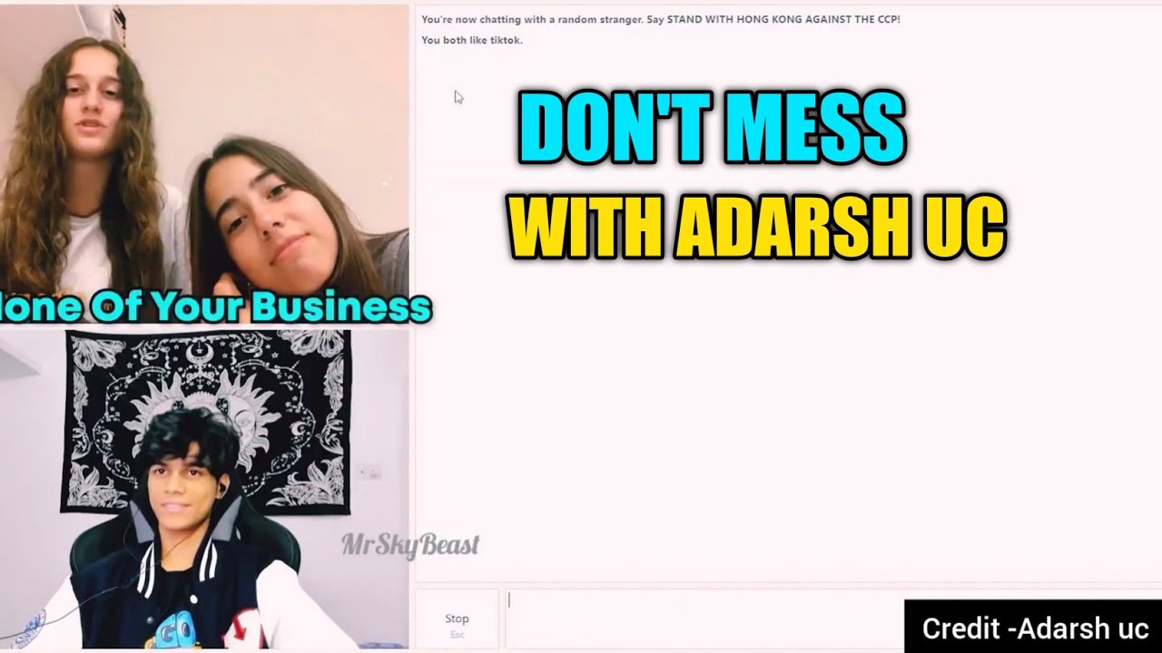 adarsh uc omegle funny video 😂 | don't mess with adarsh uc 😎 | adarsh ...