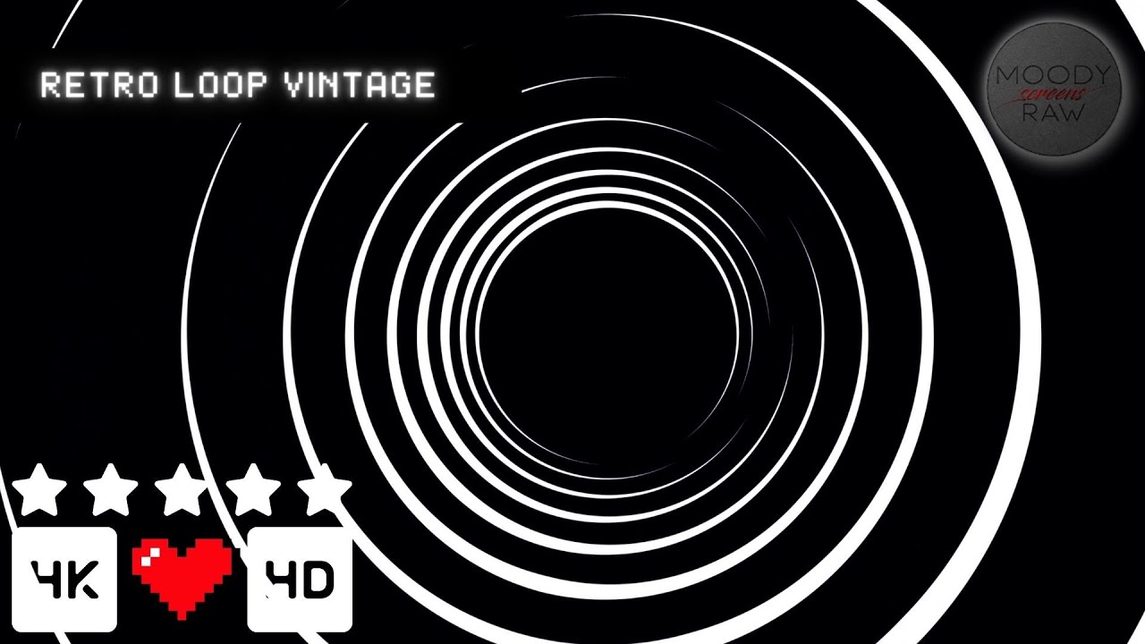 Retro Motion Background Endless Animation Loop: Seamless Screensaver 4k ...