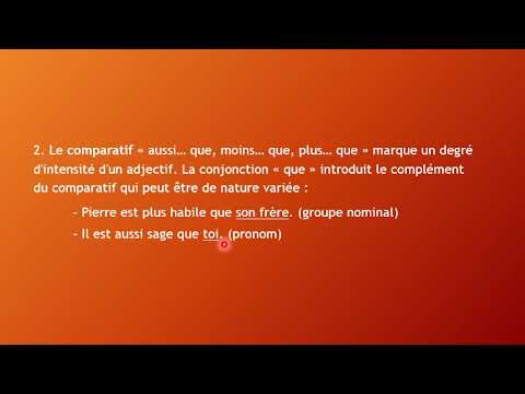 L’expression de la comparaison - YouTube