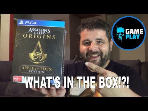 Assassin's Creed Origins Apple Of Eden Collectors Edition unboxing PS4