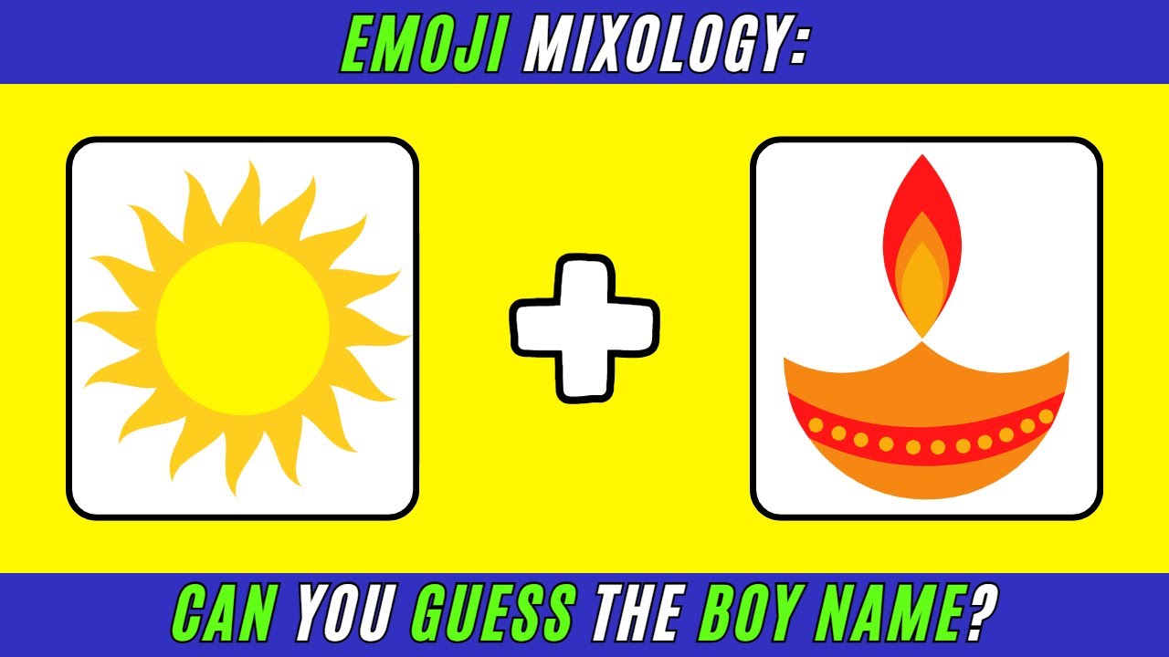 Guess Boy Name from Emoji Challenge #paheliyan #guessthename # ...