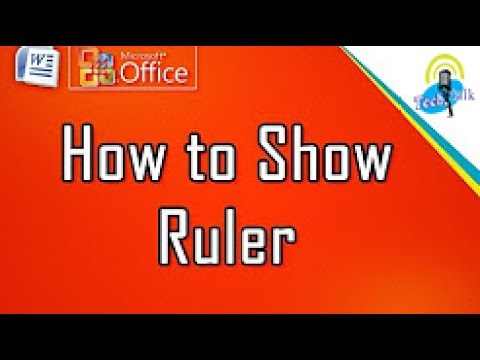 Show Ruler Microsoft Office Word 2016 - YouTube
