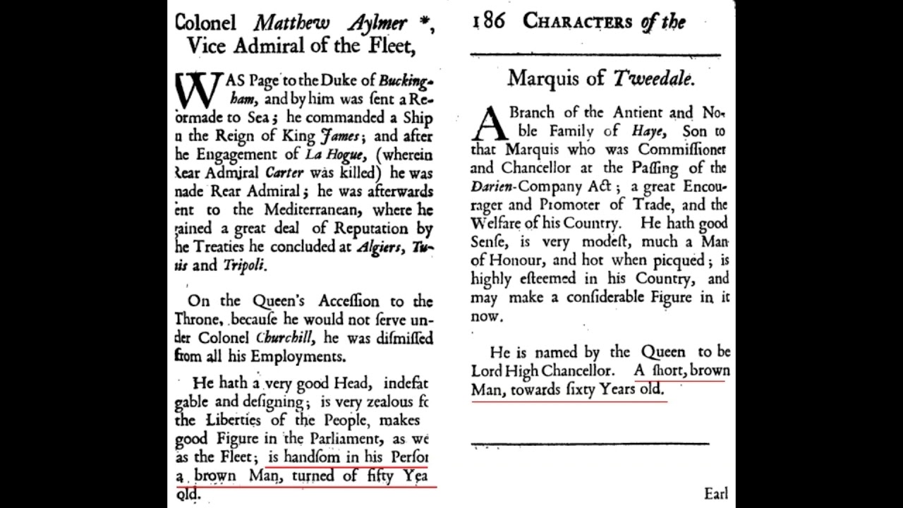 Black Britain; ''The Memoirs of the Secret Services of John Macky, Esq ...