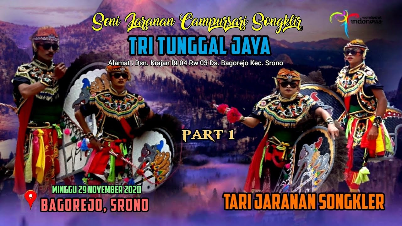 TARI JARANAN SONGKLER || Seni Jaranan TRI TUNGGAL JAYA || Live BAGOREJO ...