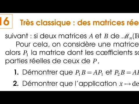 Matrices réelles semblables dans C - YouTube