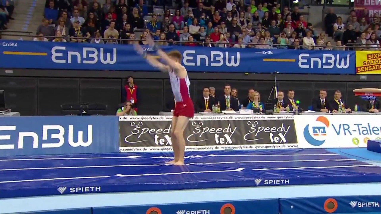 Allan Bower - Vault - 2017 Stuttgart World Cup - YouTube