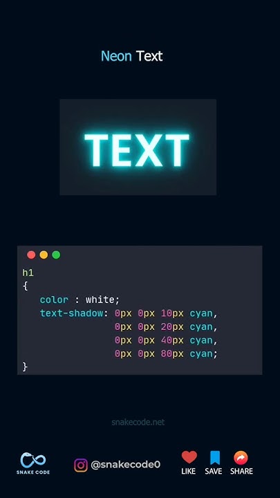 Neon Text Html Css Coding Js Cssanimation Webdev Codinglife Csstricks Youtube