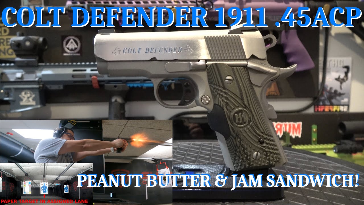 COLT DEFENDER 1911 45ACP + CRIMSON TRACE LASER GRIPS : EXTENDOS JAMMING ...