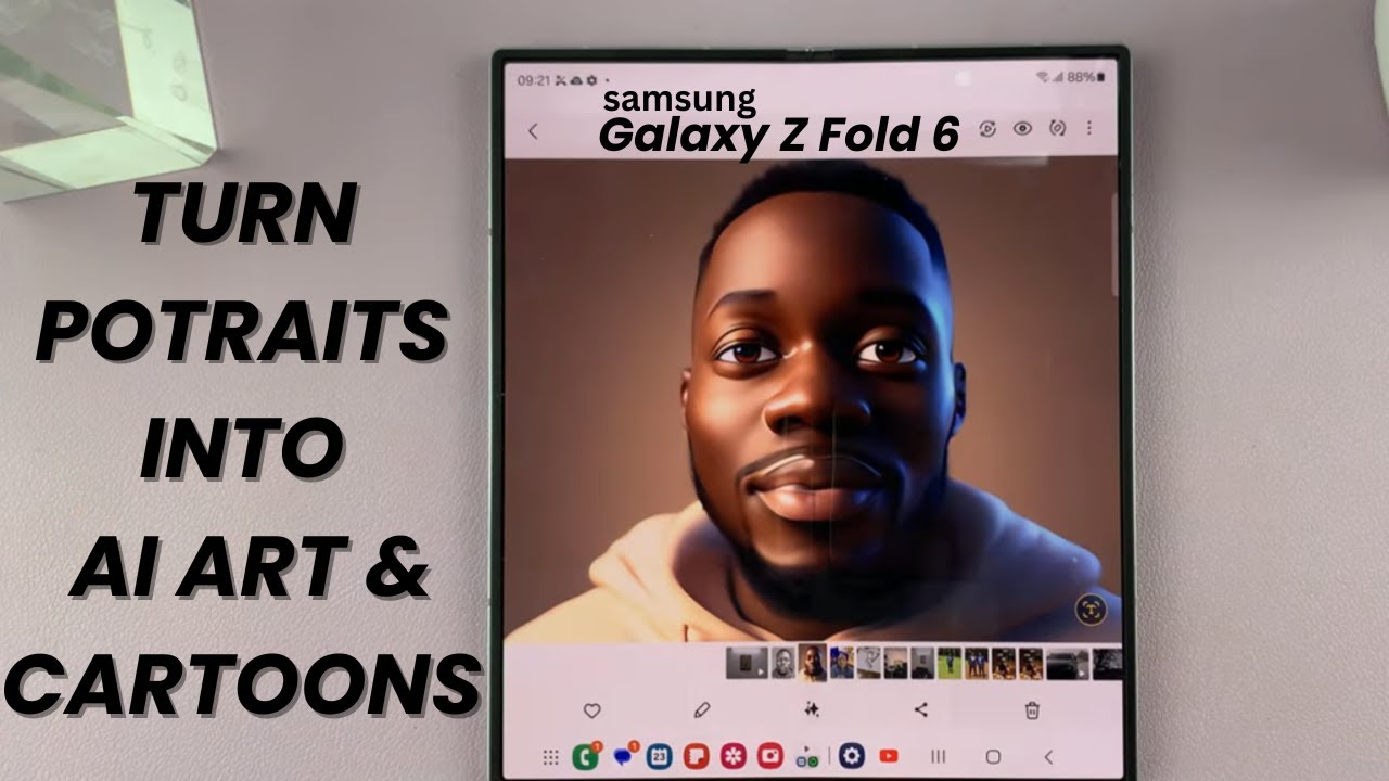 How To Turn Potraits Into AI Generated Art & Cartoons On Samsung Galaxy ...