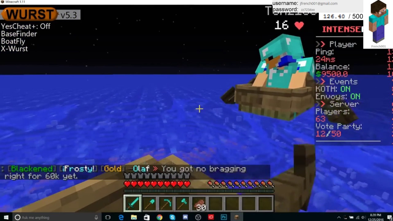 random minecraft accounts weggeven - YouTube