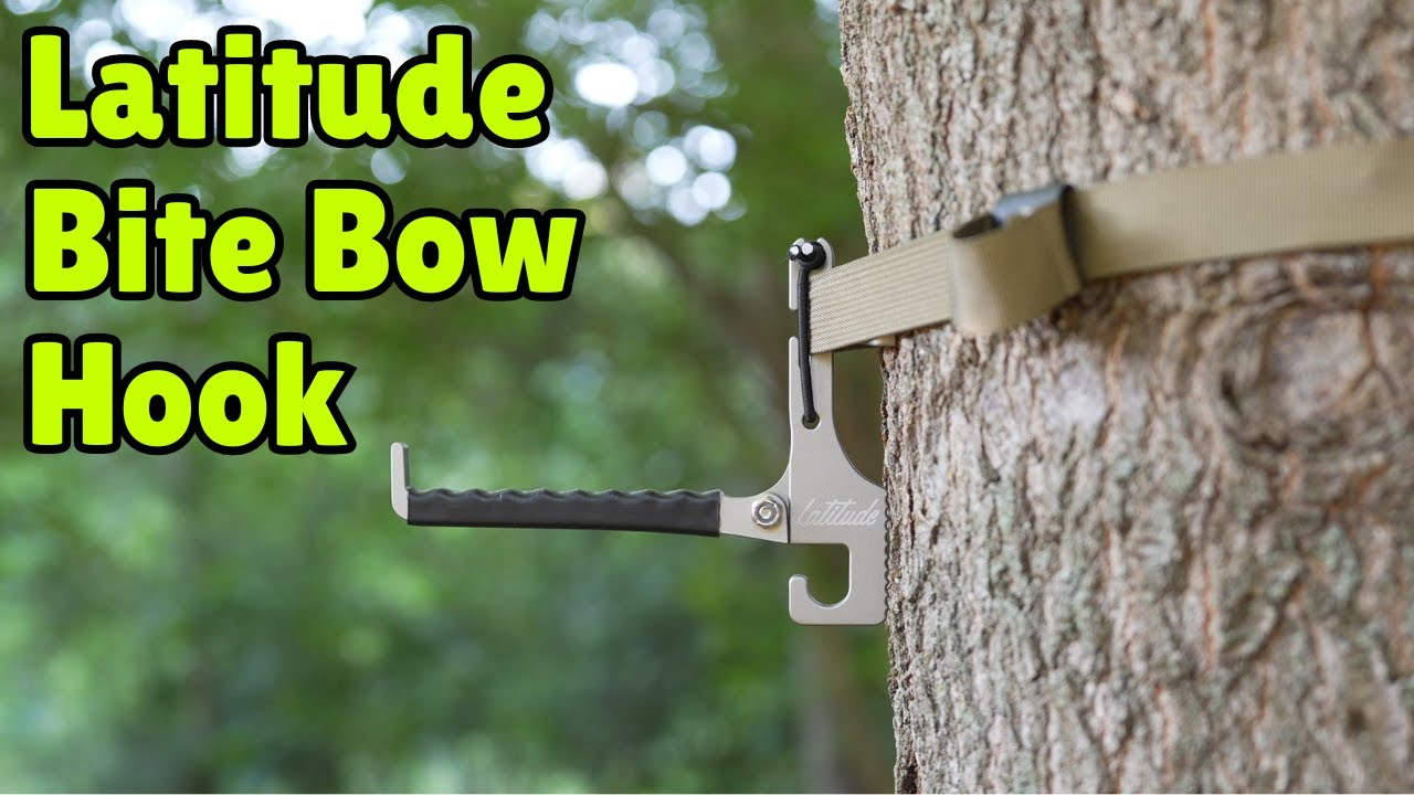 Latitude Bite Bow Hanger - Saddle Hunting Bow Hangar - YouTube
