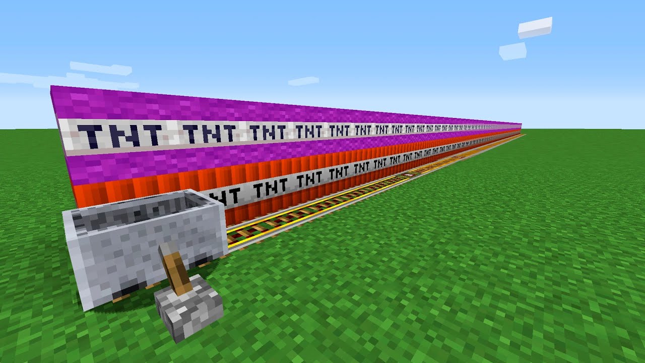 crazy TNT experiment in minecraft x1 - YouTube