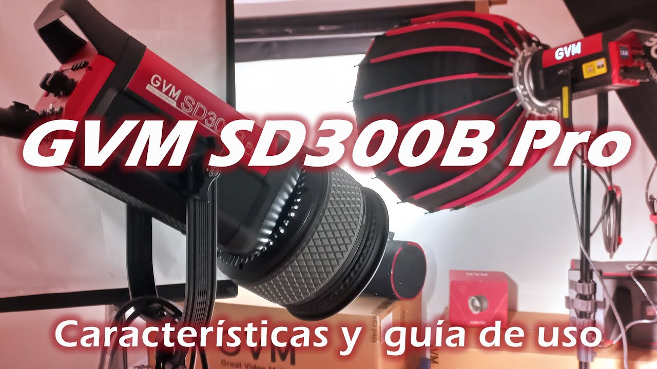 GVM SD300B Pro. 💡 Magnífica LUZ LED para VÍDEO y FOTOGRAFÍA # ...