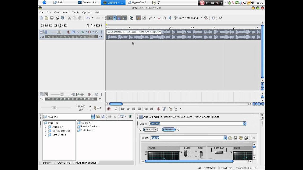 Filter sound in Acid Pro 7 - "TC Native Bundle 3 - Filtrator" - YouTube
