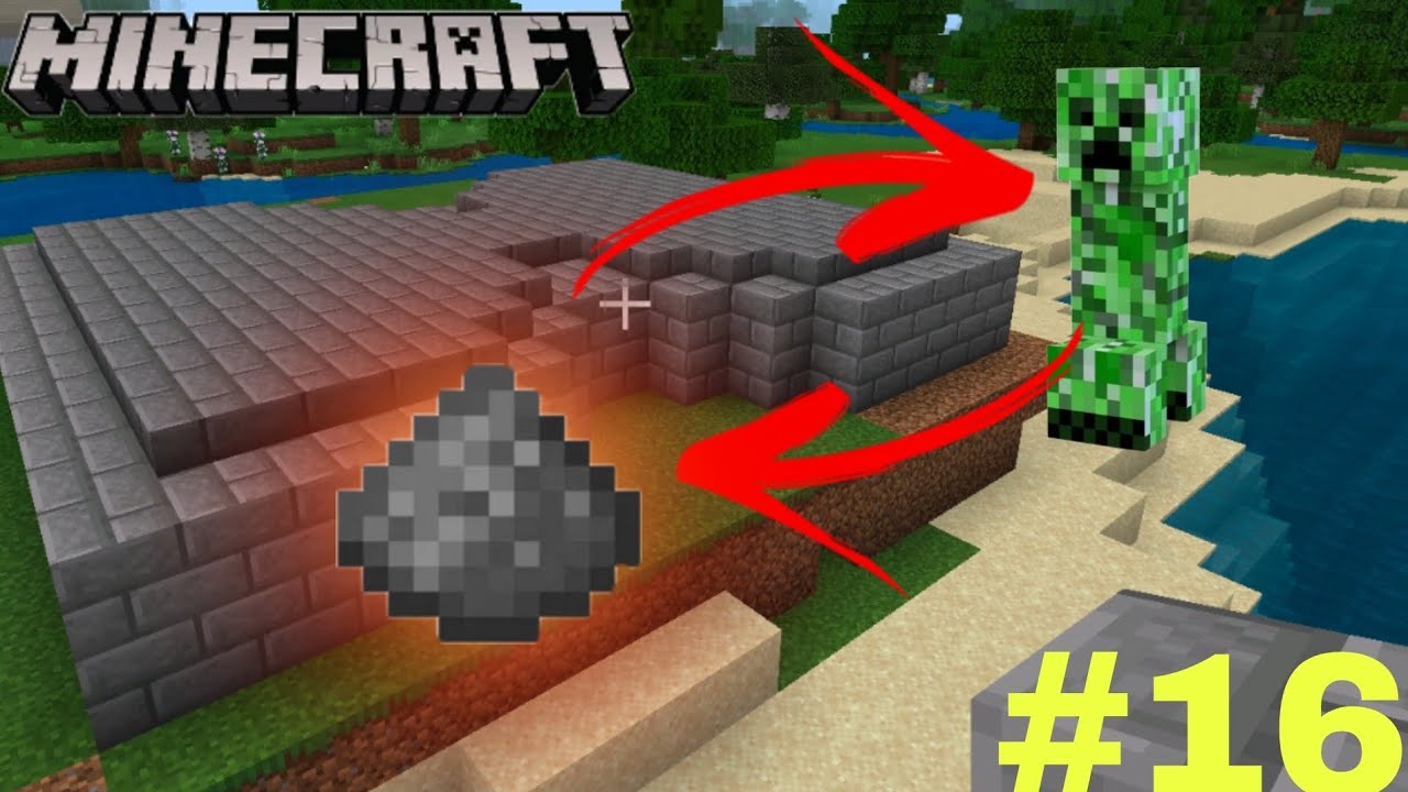 we make creeper farm |Minecraft|| Game Play #16 - YouTube