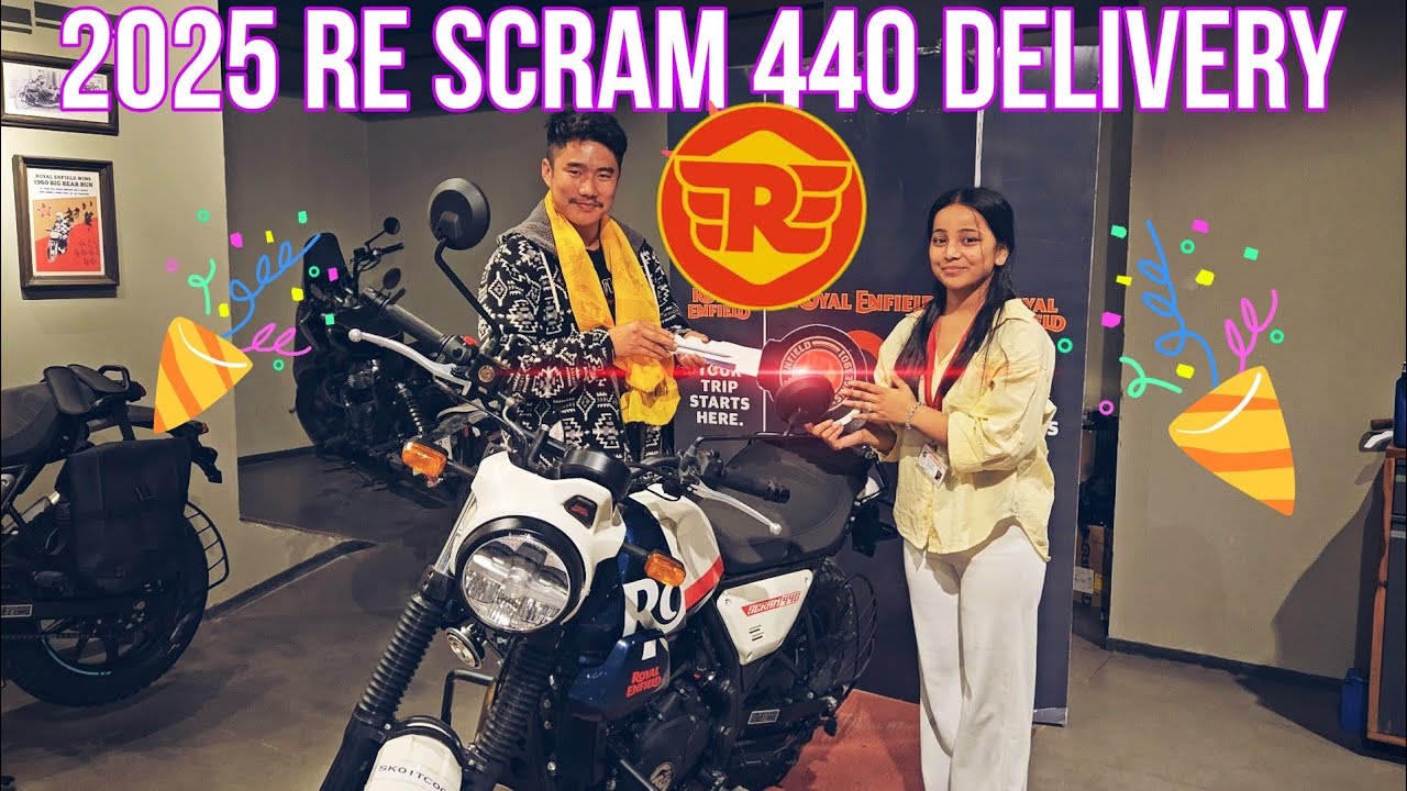 Finally 😊 Taking Delivery Of 2025 RE Scram 440 | TcL Vlogs - YouTube