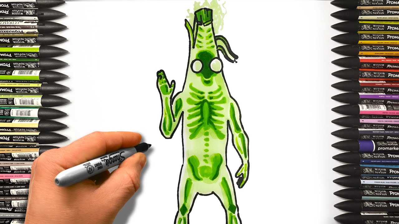 🍌 Drawing & Coloring Peely - The Final Peel | Fortnite Fortnitemares ...