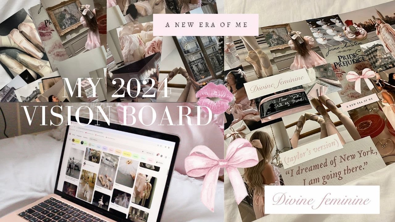 Making my 2024 vision board🎀🩰💌 I ballet, travelling, concerts.... - YouTube