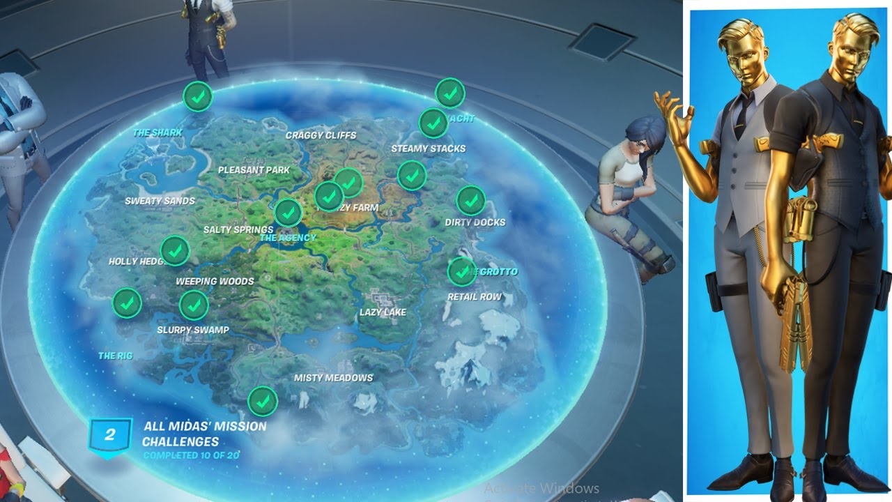All Midas Mission Week 10 Challenge Guide! Fortnite chapter 2 Season 2 ...
