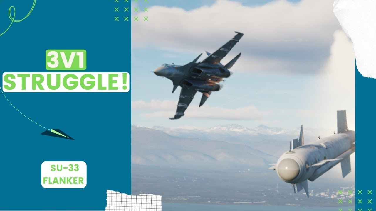 Outnumbered in the Su33 | Digital Combat Simulator - YouTube