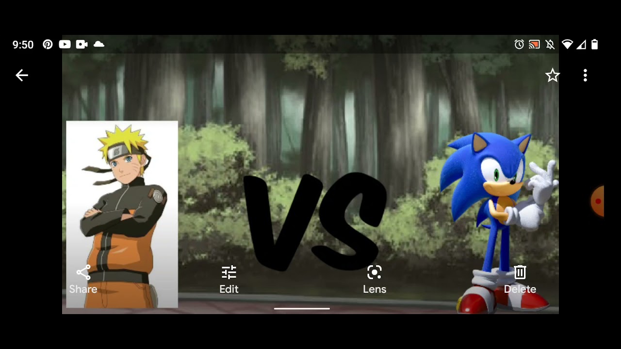 sonic vs Naruto - YouTube