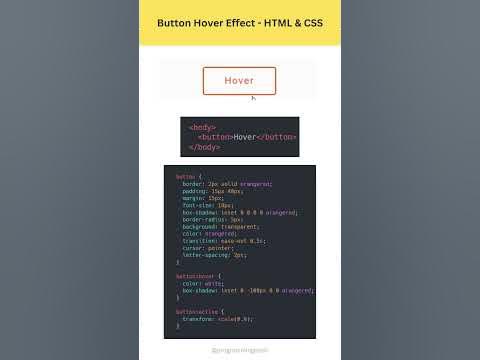 Button hover Effect HTML & CSS #htmlcss #csstricks #cssanimationtutorial - YouTube