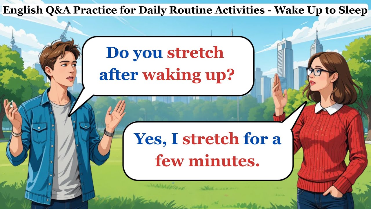 Daily English Speaking Practice | Daily Routine Q&A from Morning to ...
