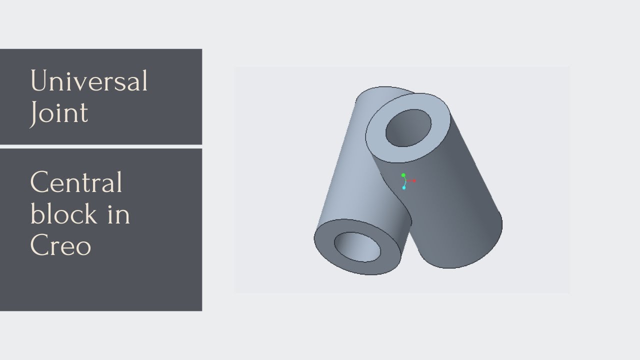 Central block design in Creo - YouTube