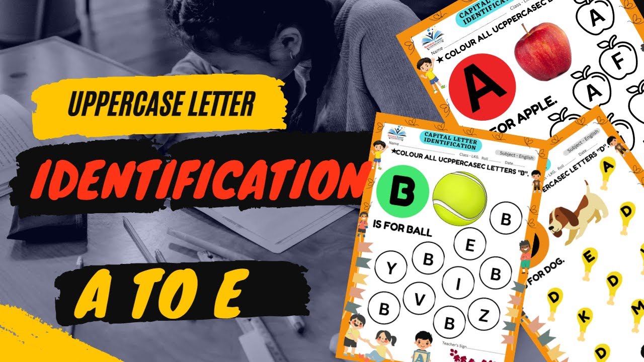 LKG Upper Case letter identification worksheets || CBSE LKG WORKSHEET ...