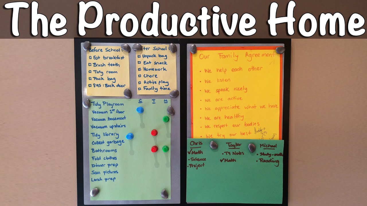 Establishing Family Routines | The Productive Home - YouTube
