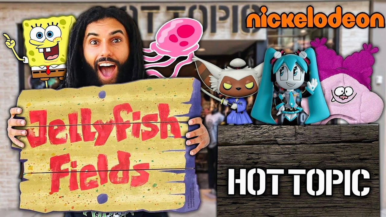 Hunting At HOT TOPIC For All The Nickelodeon Merch and NEW JELLYFISH ...
