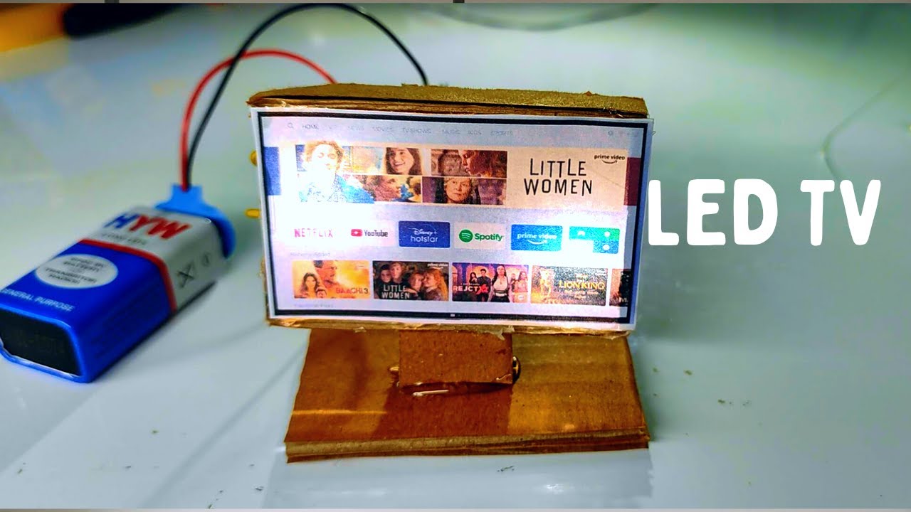 How to mack Smart Led TV at Home Using Cardboard- #Smarttv #TV # ...