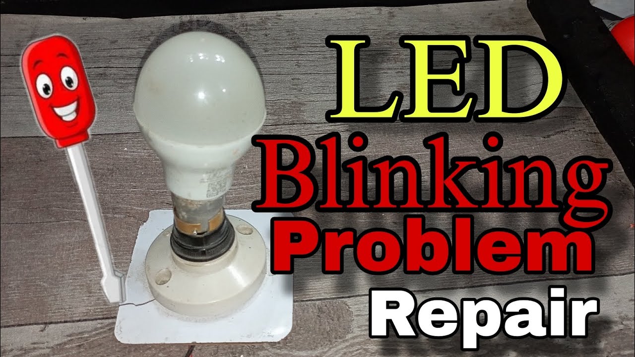 How to repair blinking led bulb // Repair flickering bulb at home - YouTube
