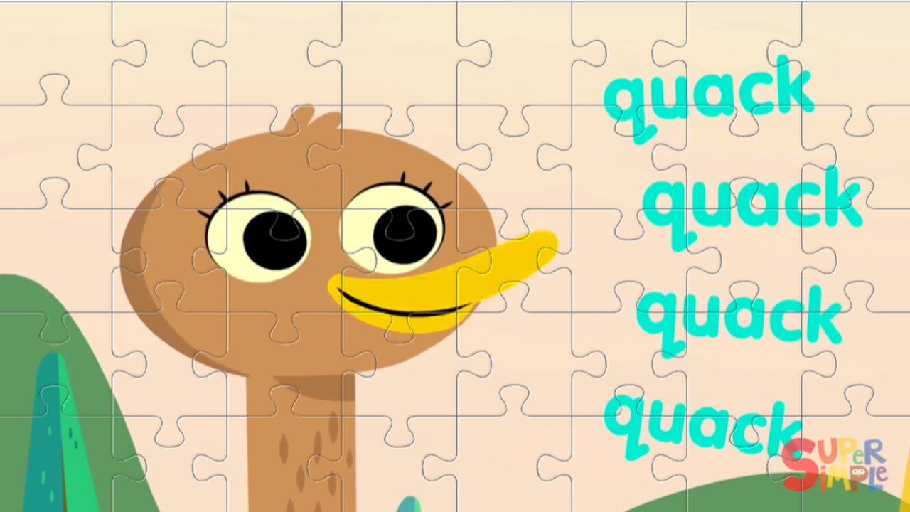 🦆 Super Simple Songs - 5 Little Ducks - Mrs Puzzle - YouTube