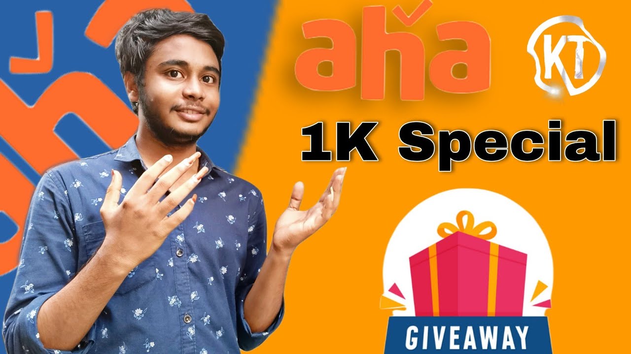 1K Special Aha Subscription Giveaway Announcement||Kranthi Tuts|| Don't ...