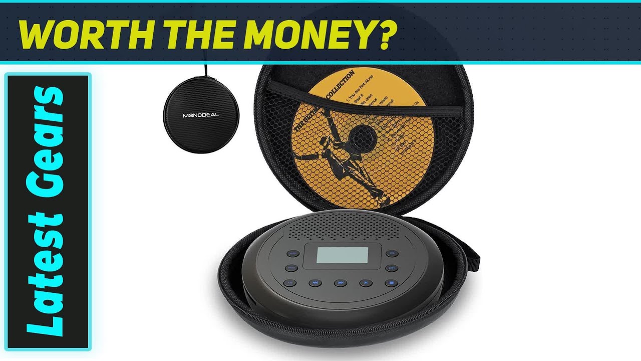 MONODEAL Portable CD Player: The Ultimate Retro Music Experience - YouTube