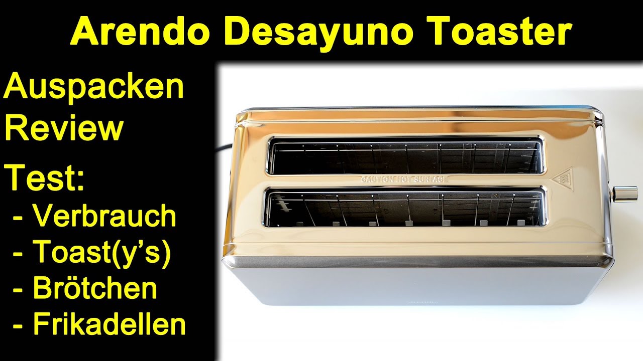 Arendo Desayuno 4 Scheiben Toaster - Auspacken Review Test Toast Toasty ...