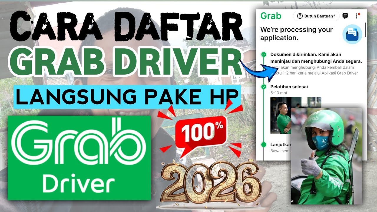 Cara Daftar Jadi Driver Grab Terbaru 2026 • cara buat akun grab driver ...