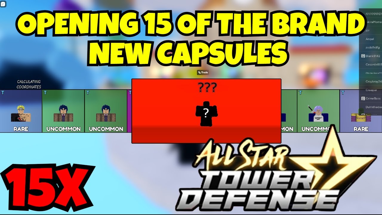 OPENING NEW EGG CAPSULES 15X | All Star Tower Defense - YouTube