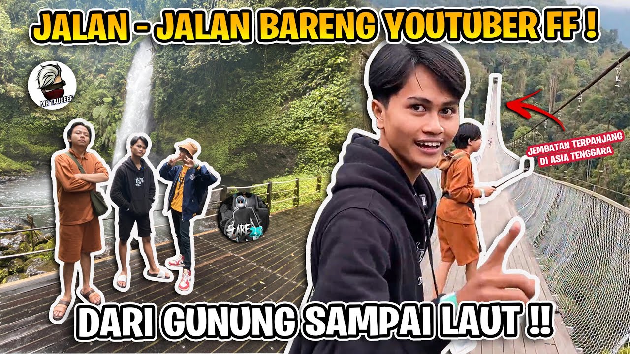 MAIN KE CURUG DAN PANTAI BARENG MR TAUSEEF DAN ZAR !! HILING DULU GES 😁 - YouTube