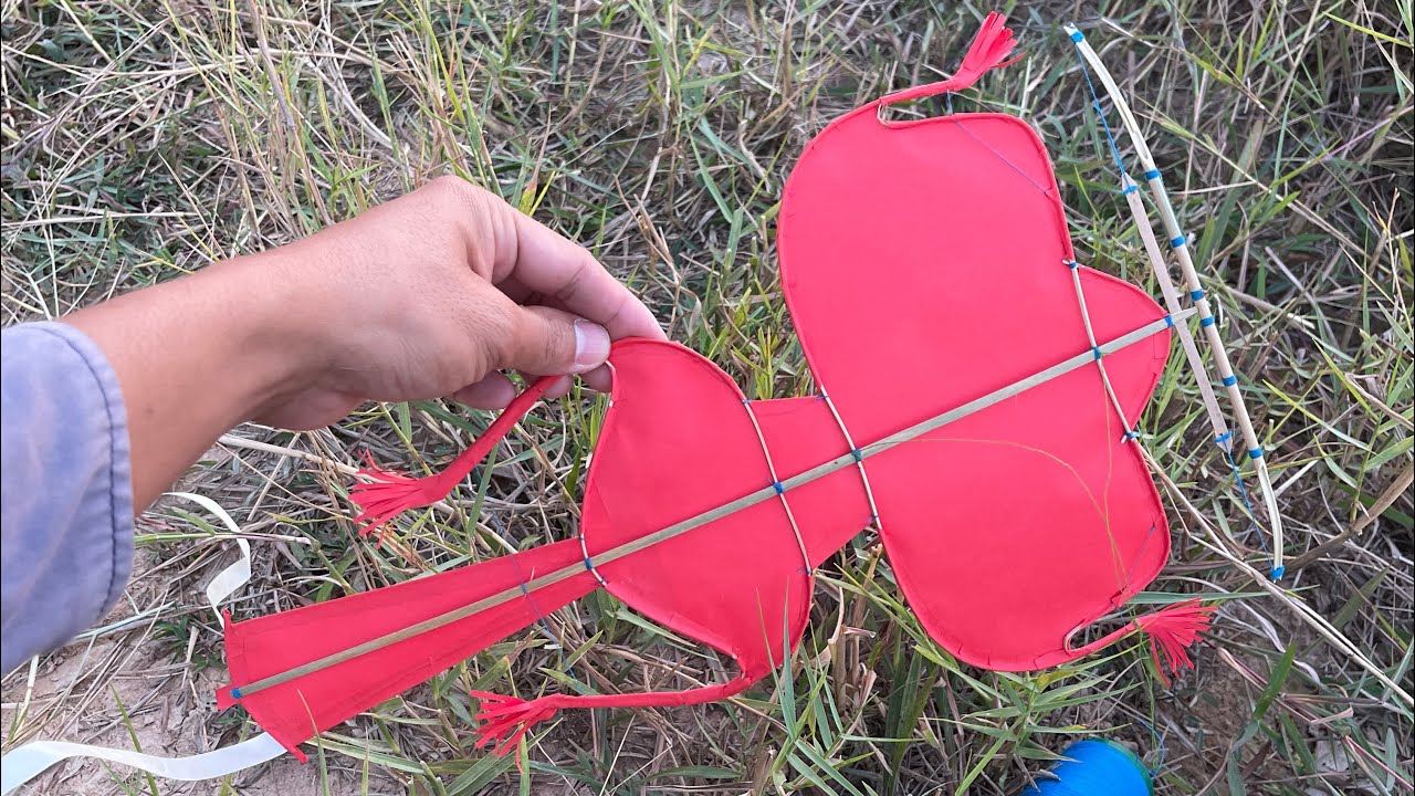 How to make a mini kite - Khmer kite - YouTube